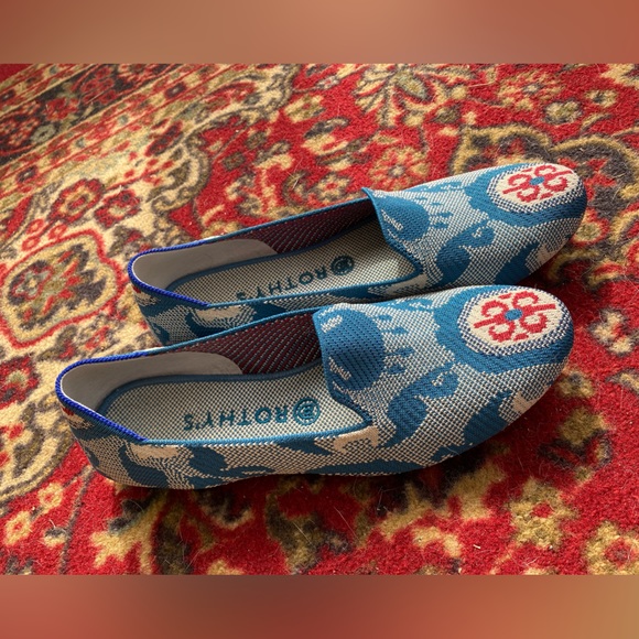 Rothy's | Shoes | Rothys The Loafer Red White And Blue Rare Pattern ...